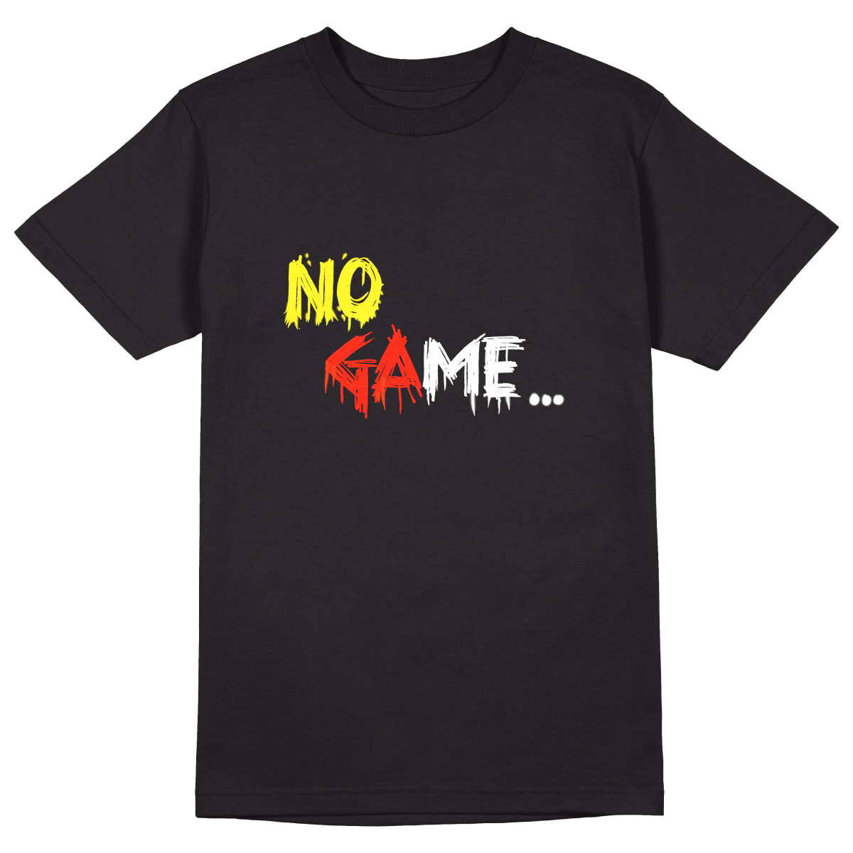 No Game T-Shirt – Jet Blackk